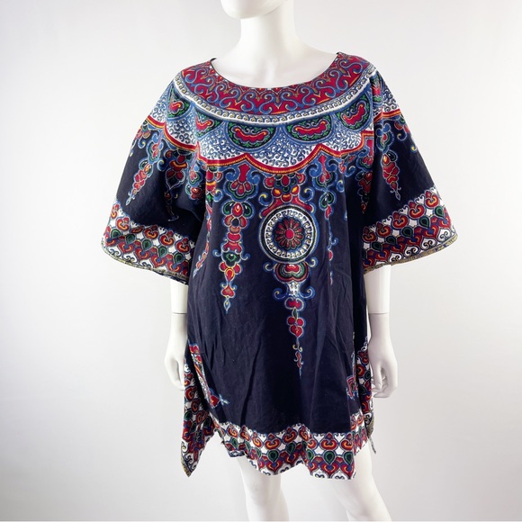 Lemon Tree | Dresses | Lemon Tree Designs Navy Blue Multicolor Mandala ...